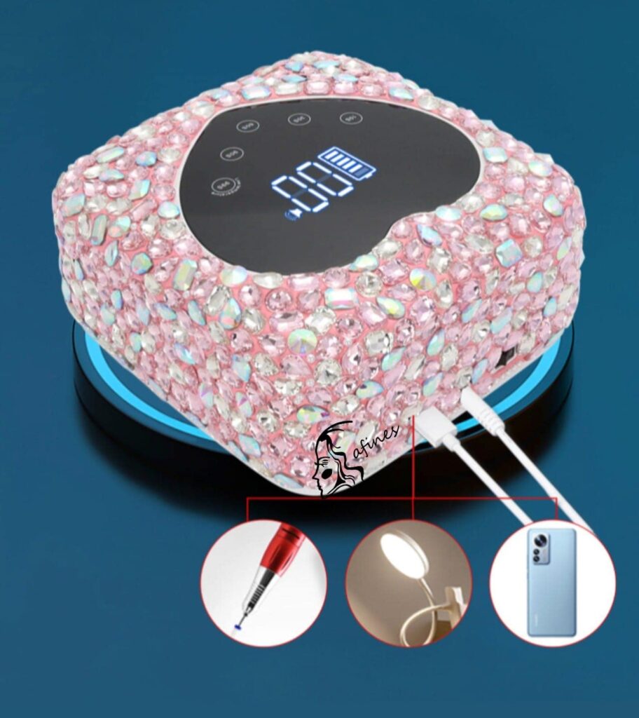 CABINA C/STRASS ROSA INALAMBRICA 72W AF51298 – Afines